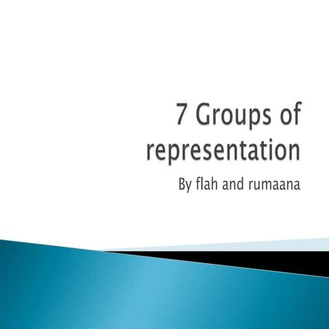 7 groups of representation | PPT