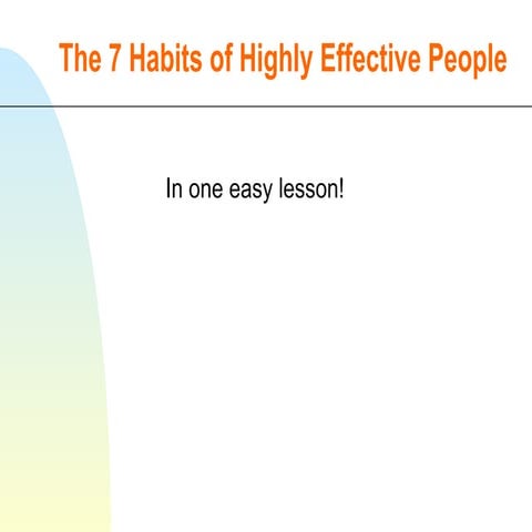 7 habits | PPT