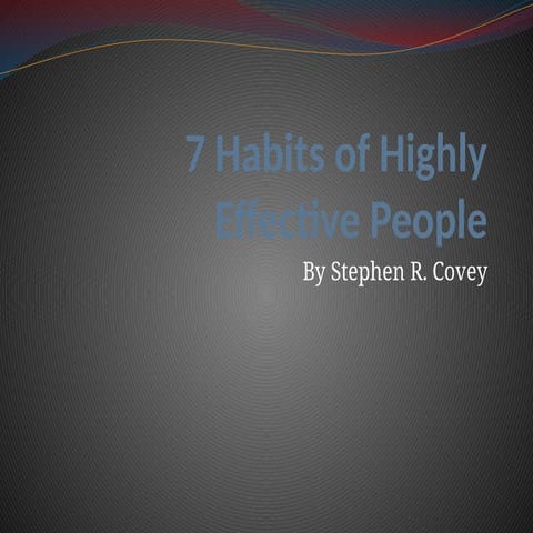 7 habits of highly effective people in BD | PPTX