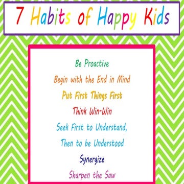 7 habits basic info for webpage | PPTX