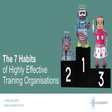 7 Habits of Highly Effective Training Professionals | PPT