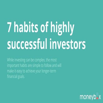 7 Habits Of Highly Successful Investors Ppt