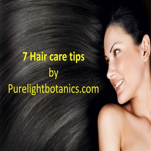Hair care tips | PPTX