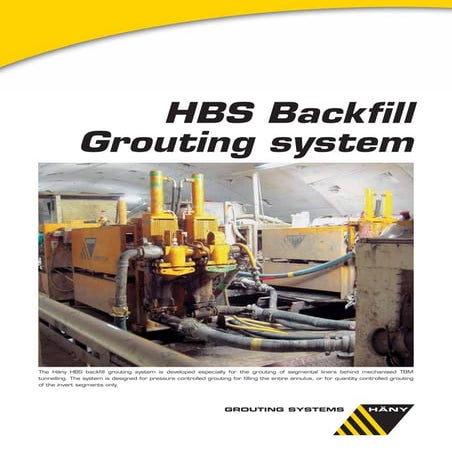 HBS Backfill Grouting system from Häny AG | PDF