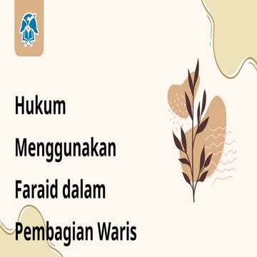 KEL 7-PPT AGAMA- Ilmu Faroid Pembagian Harta waris dan Ahli Waris.pptx