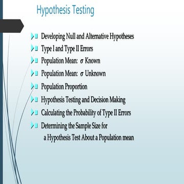 7 hypothesis testing | PPTX