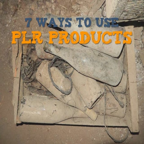 7 Ideas to Use PLR Products | PPT