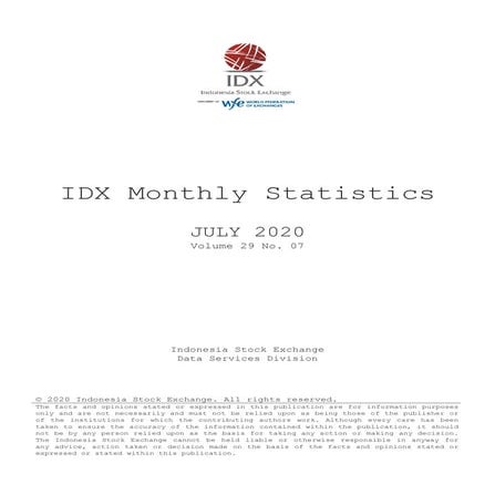 7 idx monthly statistics juli 2020 | PDF