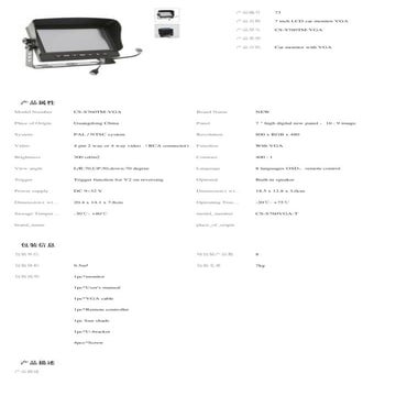 7 inch lcd car monitor vga cs s760 tm-vga | PDF