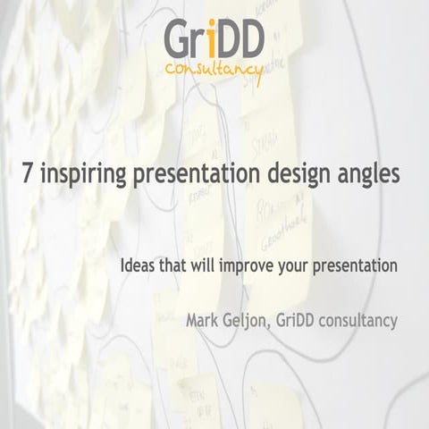 7 inspiring presentation design angles | PPT