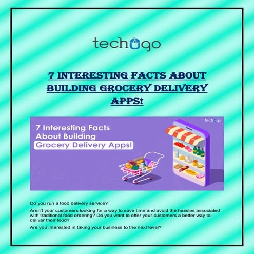 7 Interesting Facts About Building Grocery Delivery Apps | PDF | Food ...