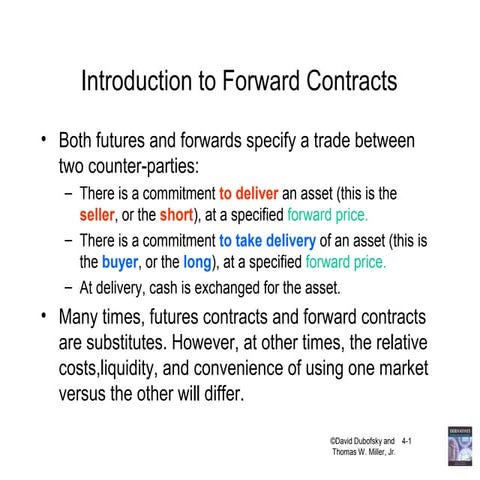 7 Introduction to forward contracts | PPT