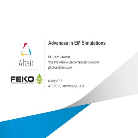 Advances in EM Simulations | PDF