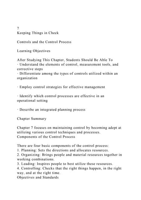 Controlling in management | PPT