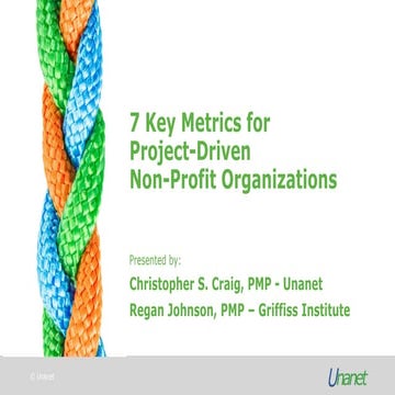 7 key metrics for project driven non-profit organizations | PPT