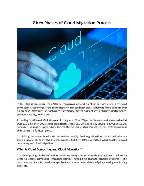 Cloud migration risks and challenges | PDF