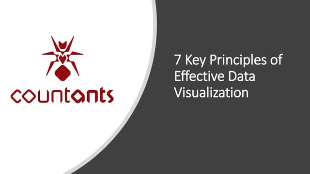 7 Key Principles Of Effective Data Visualization Pptx 3 D Graphics