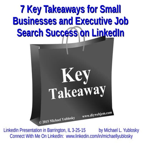 7 Key Takeaways for Small Businesses and Executive Job Search Success ...