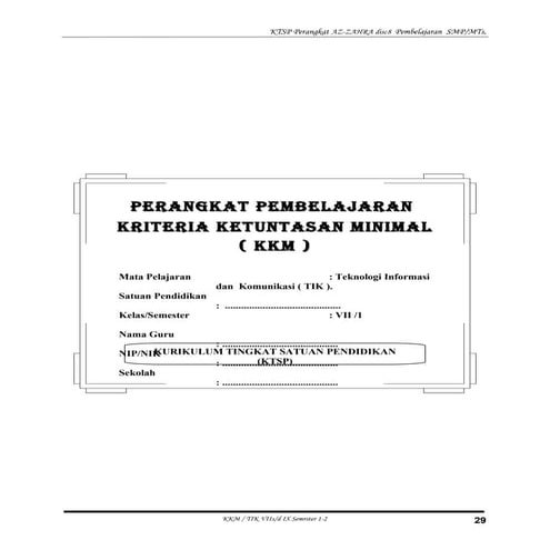 kkm[7] kkm smp tik | DOC