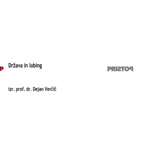 Država in lobing | PPT