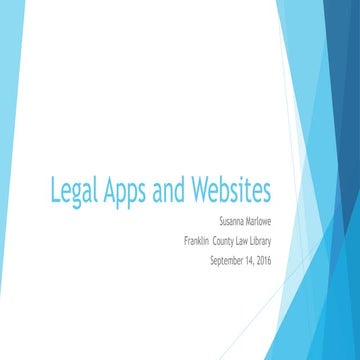 Legal Apps and Websites | PPTX