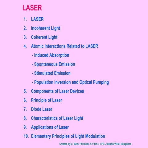 Laser notes pdf | PDF