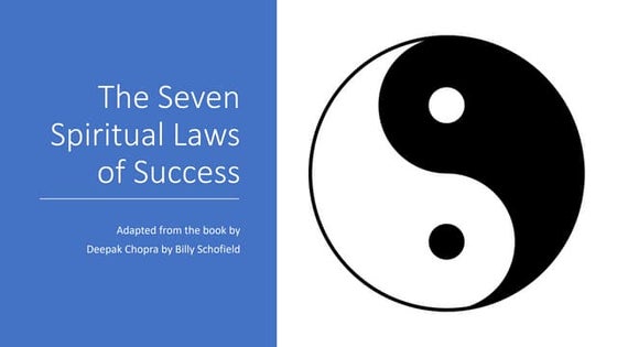 7 spiritual-laws-of-success | PPS | Spirituality | Religion & Spirituality