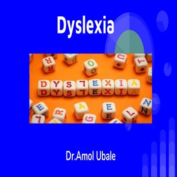 Dyslexia | PPT