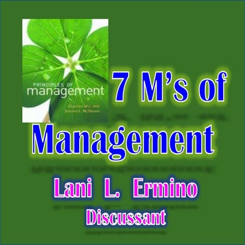 7M.pdf ENTREPRENEURSHIP RESOURCES 7M RESOURCES | PDF