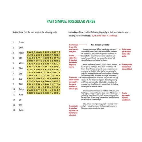 Rodolfo- past simple irregular verbs biography, sin correcciones | DOCX ...