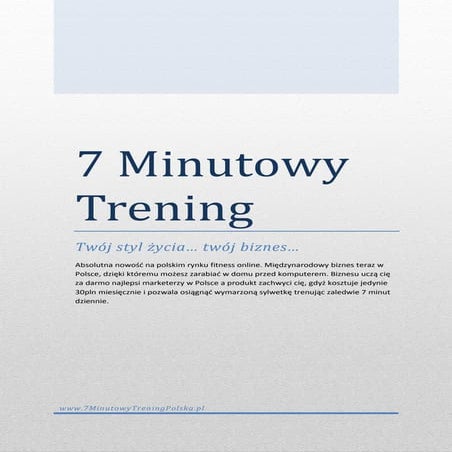 7 minutowy trening | PDF