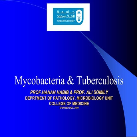 mycobacteria -TB.ppt- laboratory medicine | PPT