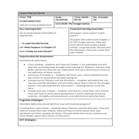 7NE Hunger Games L6 plan | DOCX