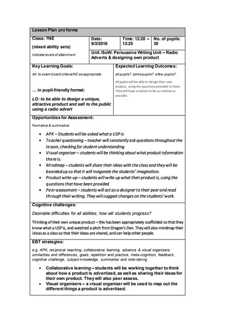 Goals of the performance task: GRASP Model | DOCX | Education