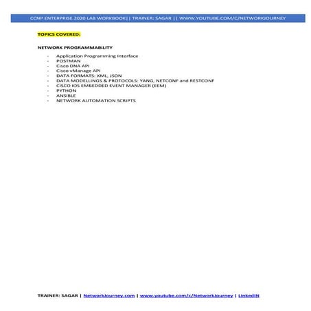 7 Network Programmability Concepts Python Ansible Pdf