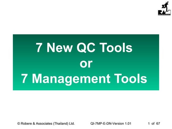7 QC TOOLS PRESENTATION PPT | PDF | Technology & Computing