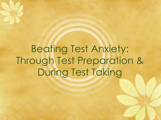 Examination stress ppt | PPT