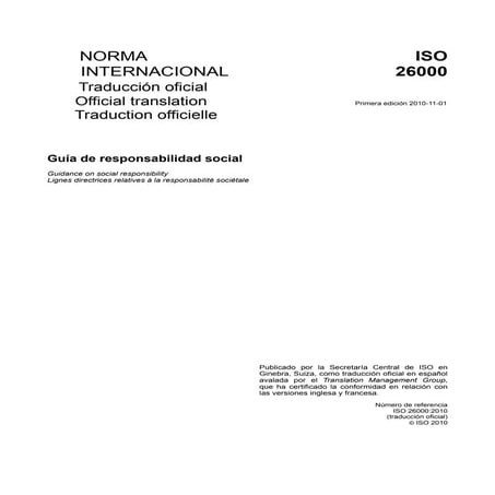 Iso 26000 project_overview-es | PDF