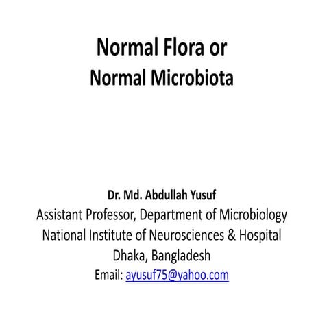 Normal flora 2017 | PDF