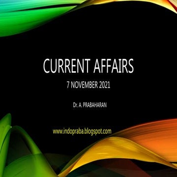 7 november 2021 current affairs | PPT