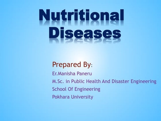 Nutritional Deficiencies: Understanding Causes & Global Impact. | PDF