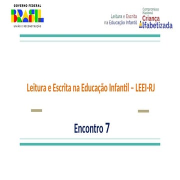 que é o LEEI? Programa Nacional: O LEEI é um programa nacional que ...