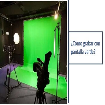 ¿Cómo hacer croma o pantalla verde? | PPTX
