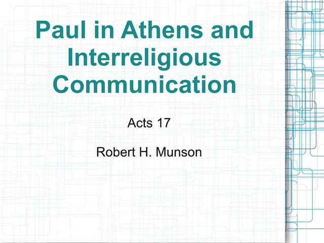 Pastoral Theology--- How and Why We Care | PPT