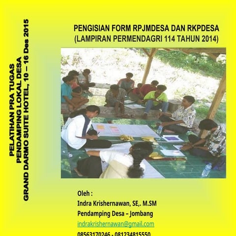 TATA CARA PENGISIAN RPJMDESA DAN RKPDESA.ppt