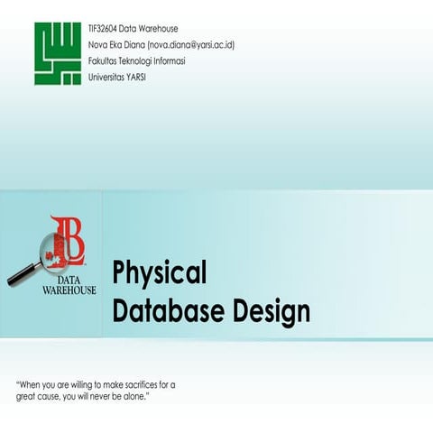 Physical Database Design | PPT