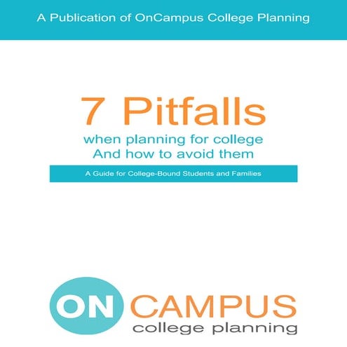 7 pitfalls when planning for college and how to avoid them | PDF