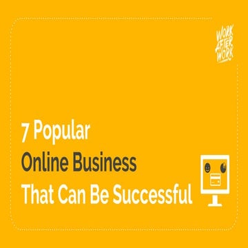 7 popular online businesses that can be succesful | PPT