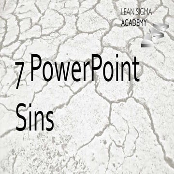 7 powerpoint sins | PPT