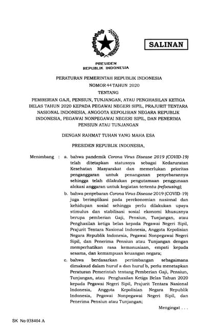 Presentasi Pemberhentian/Pensiun SIASN 2023 | PPT